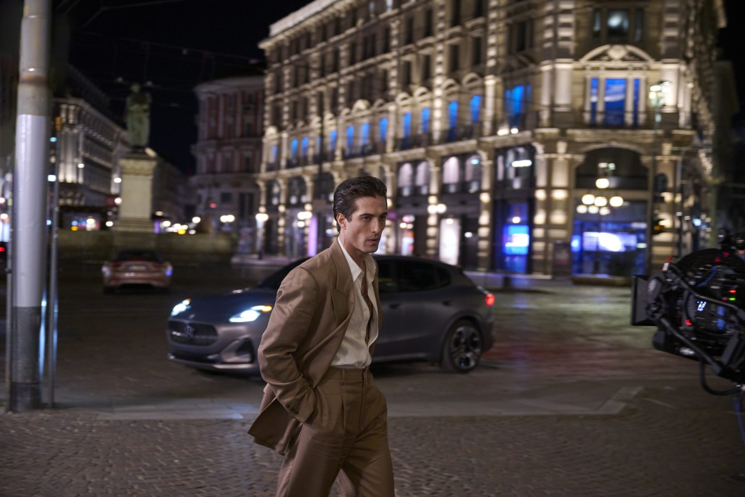 Damiano David turns it on for Maserati Folgore - Ethel Da Costa